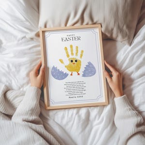 Easter Chick Handprint Craft Toddler, Easter Handprint With Poem ...
