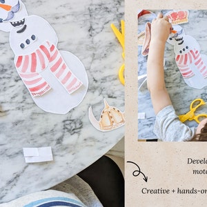 Build a Snowman Printable | Easy Crafts for Kids | Wintertime Crafts ...