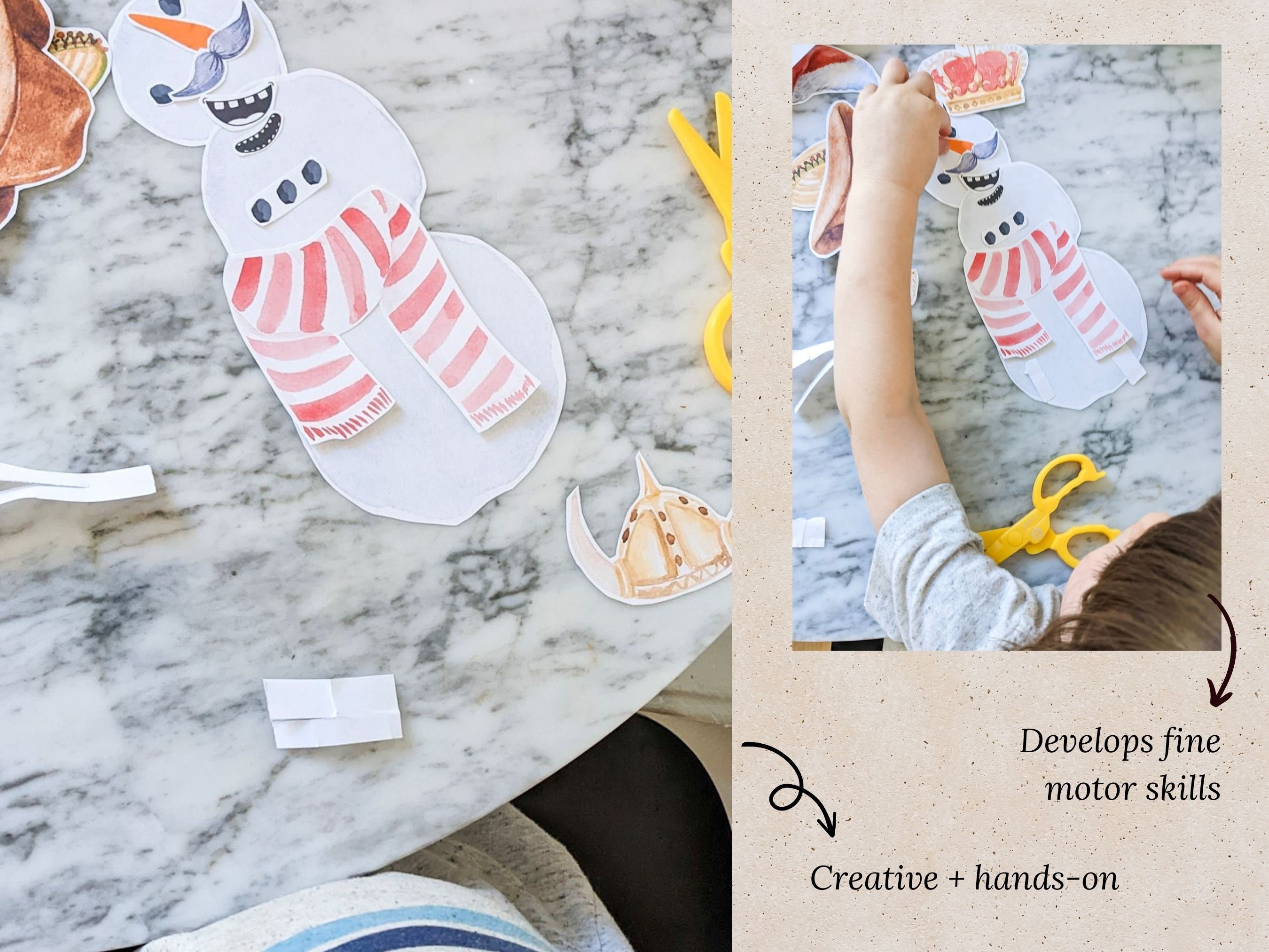 Build a Snowman Printable | Easy Crafts for Kids | Wintertime Crafts ...