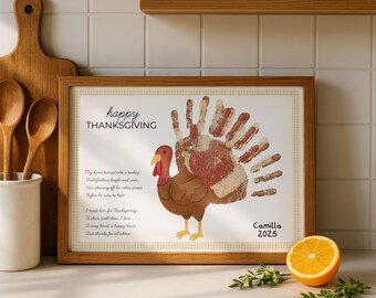 Thanksgiving Handprint Craft | Baby Fall Art | Preschool Fall Printable ...