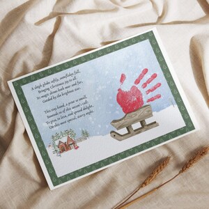 Christmas Handprint Poem Craft for Toddlers, Holiday Handprint ...