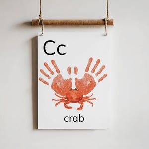 Alphabet Handprint Craft Bundle, A-Z Handprint Animal Alphabet Book ...