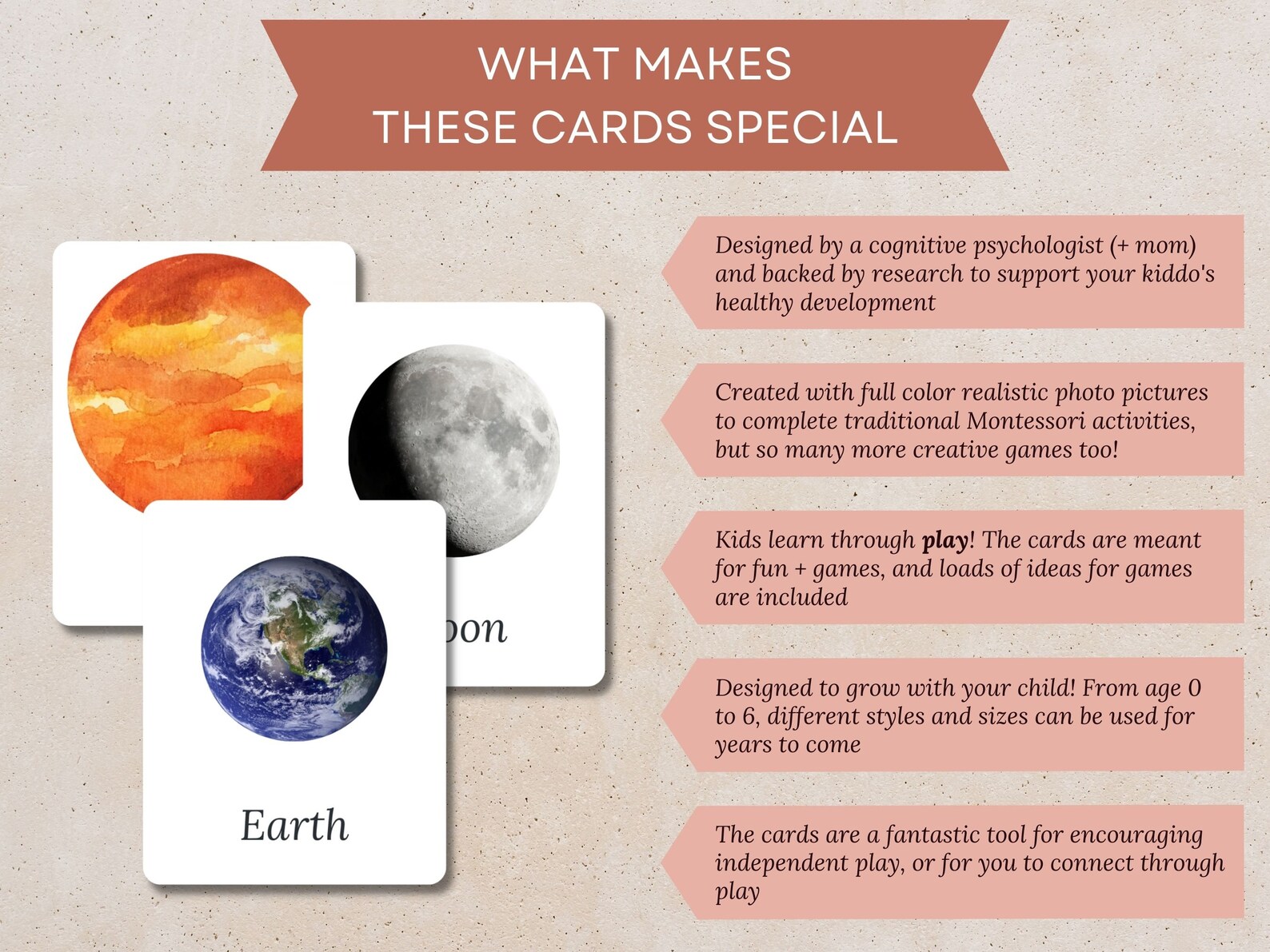 Montessori Solar System Flashcard for Toddler, 3 Part Card Printable ...