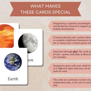 Montessori Solar System Flashcard for Toddler, 3 Part Card Printable ...