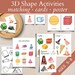 2D Shape Sorting, Valentines Day Kids Activities Printable, Hands on ...