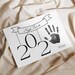 New Years Handprint Art Printable for Preschool, 2025 Handprint Craft ...