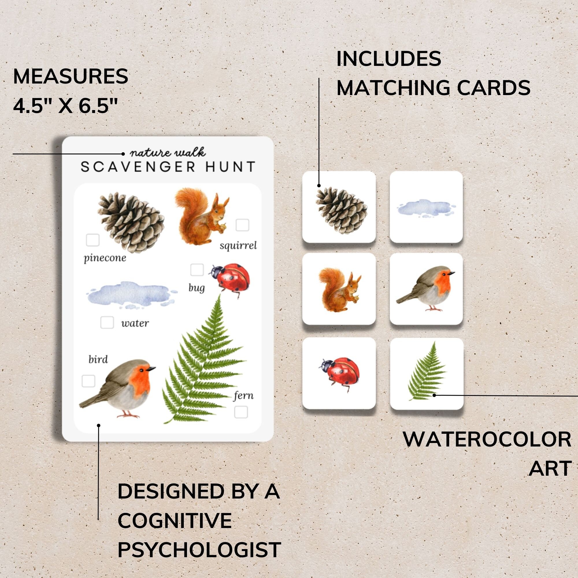 Photo Scavenger Hunt Printable, Nature Walk Cards, Camping Game for ...