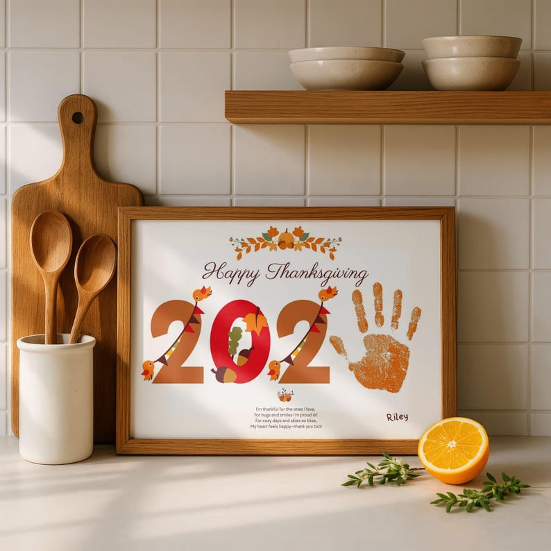 Happy Thanksgiving Handprint Craft 2025 Kid, Thanksgiving Handprint ...