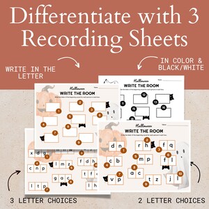 Write the Room Beginning Sound Worksheet Halloween Activity ...