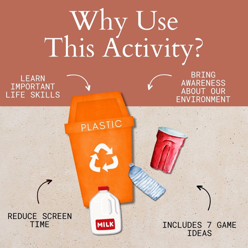 Garbage Sorting Activity Kindergarten Game, Waste Sorting Recycling ...