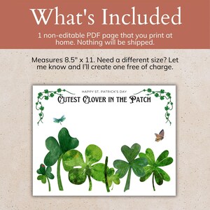 Cutest Clover in the Patch Handprint Craft Template for Kindergarten ...