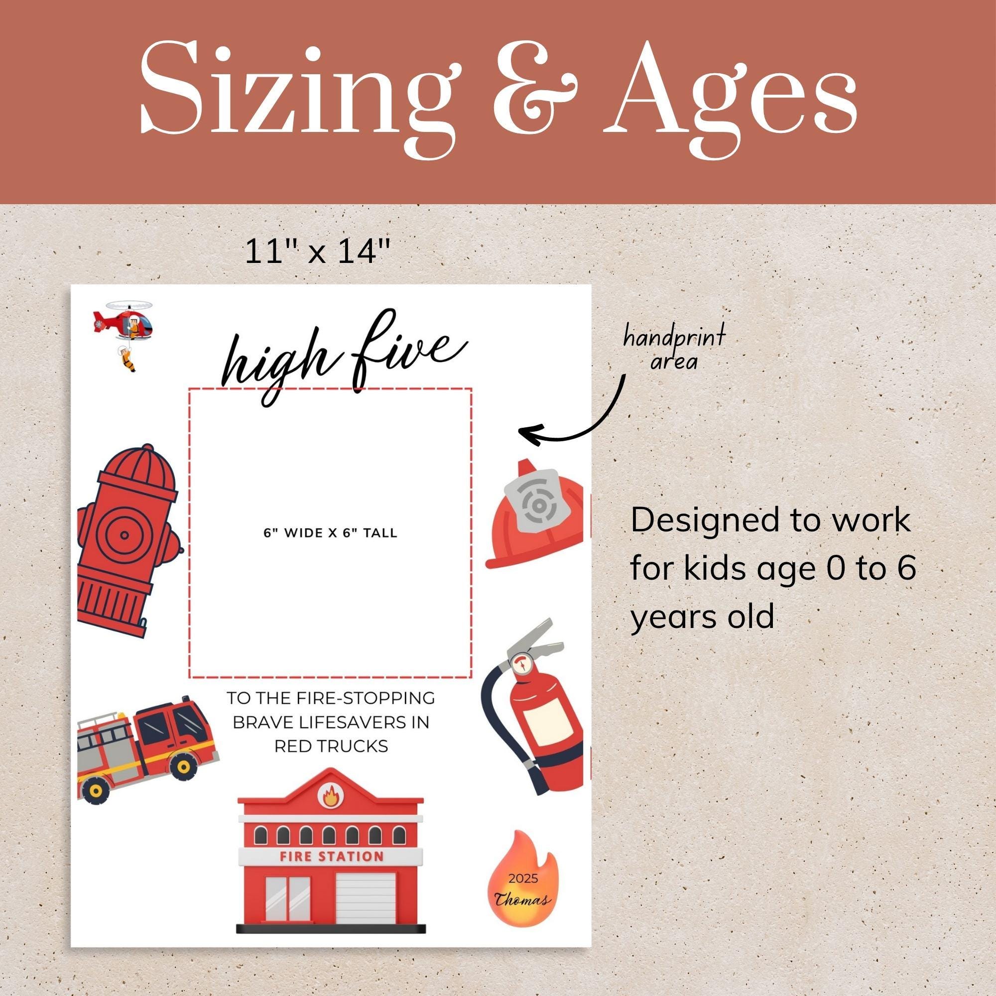 Firefighter Handprint Craft Preschool Fire Safety Week, Community ...