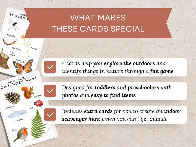 Photo Scavenger Hunt Printable, Nature Walk Cards, Camping Game for ...