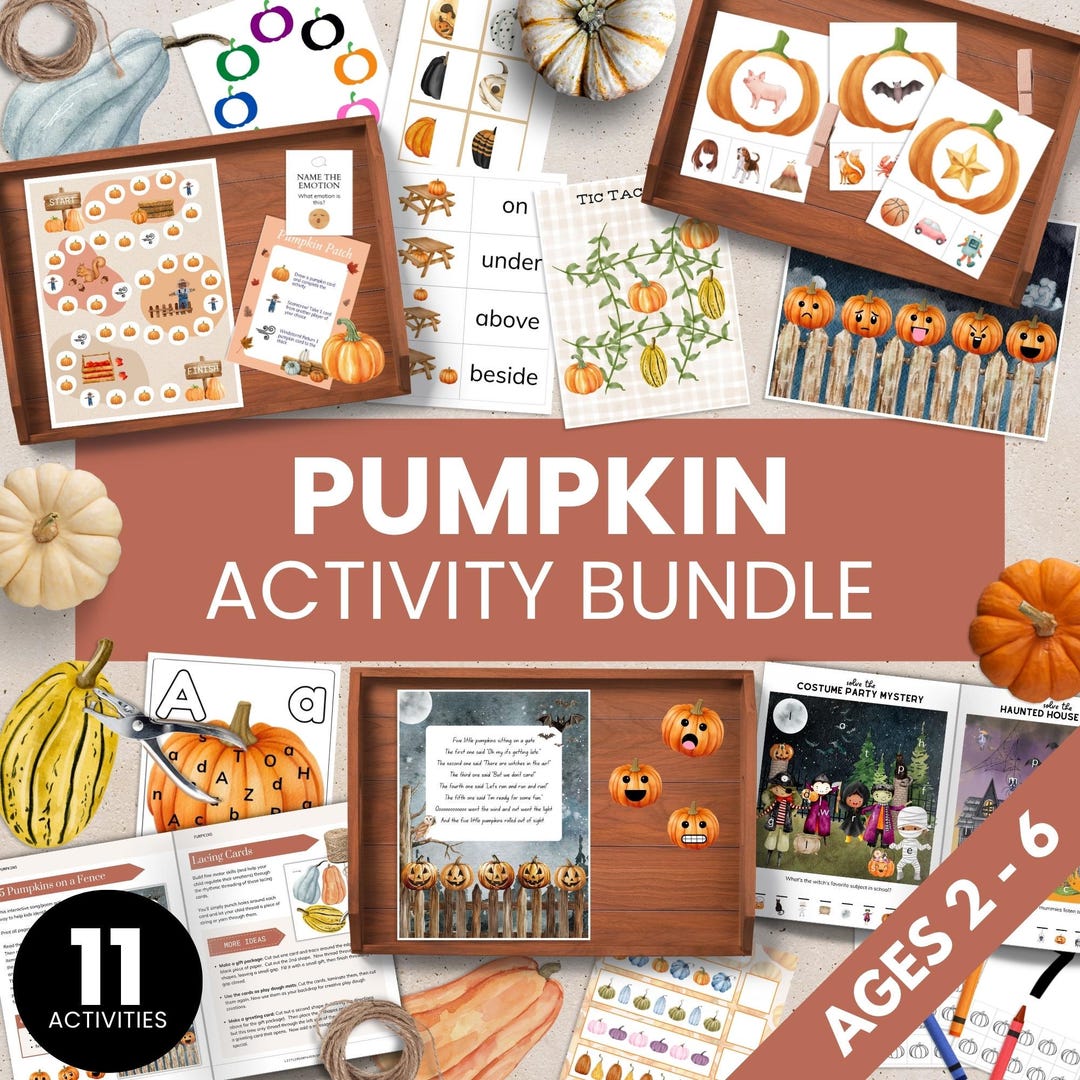 Pumpkin Activities for Preschool, Pumpkin Unit Study Homeschool ...
