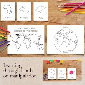 7 Continents Unit Study Preschool, Continent of the World Montessori 3 ...