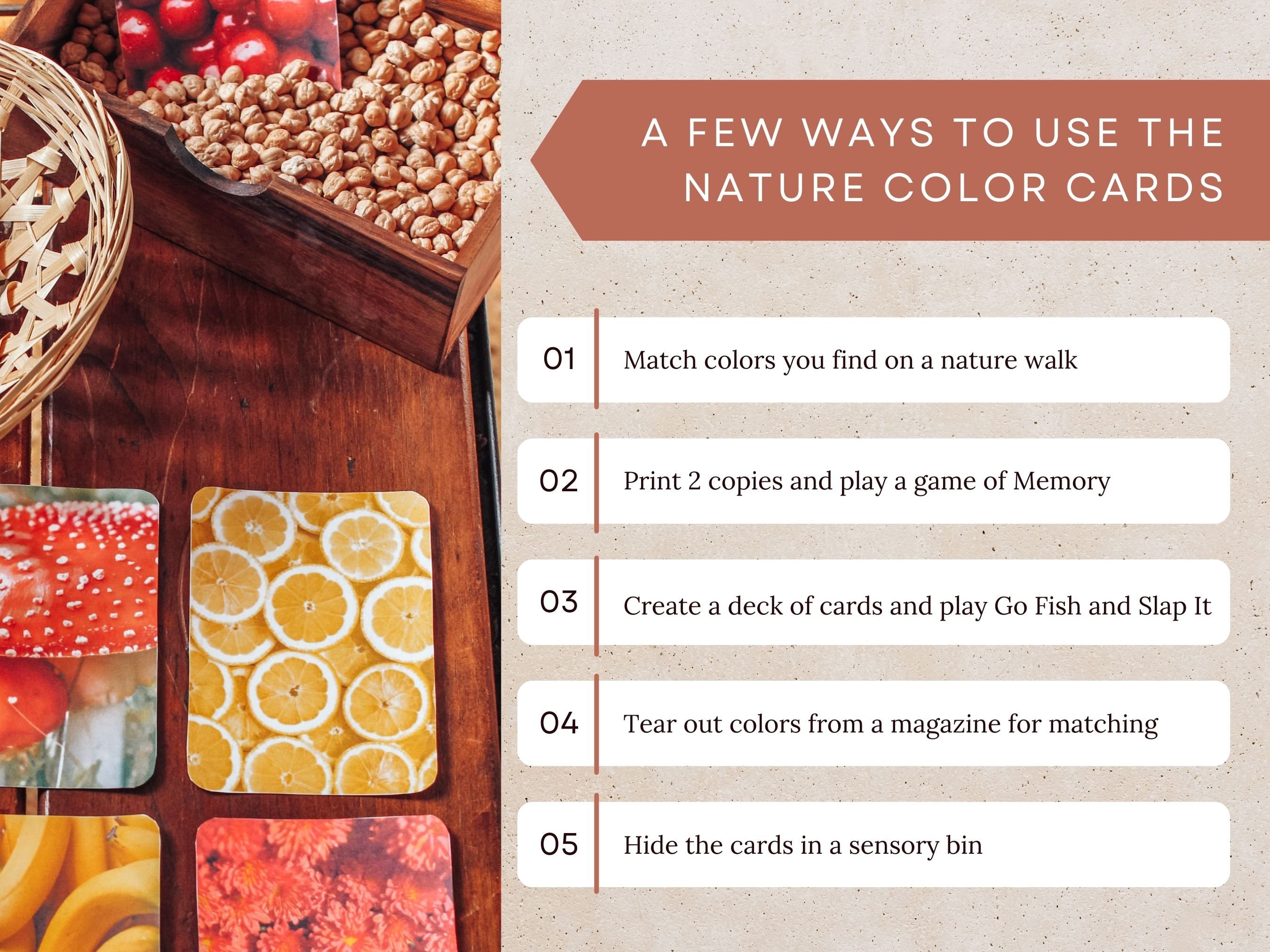 Color Sorting Printable Cards, Montessori Color Matching Activity ...