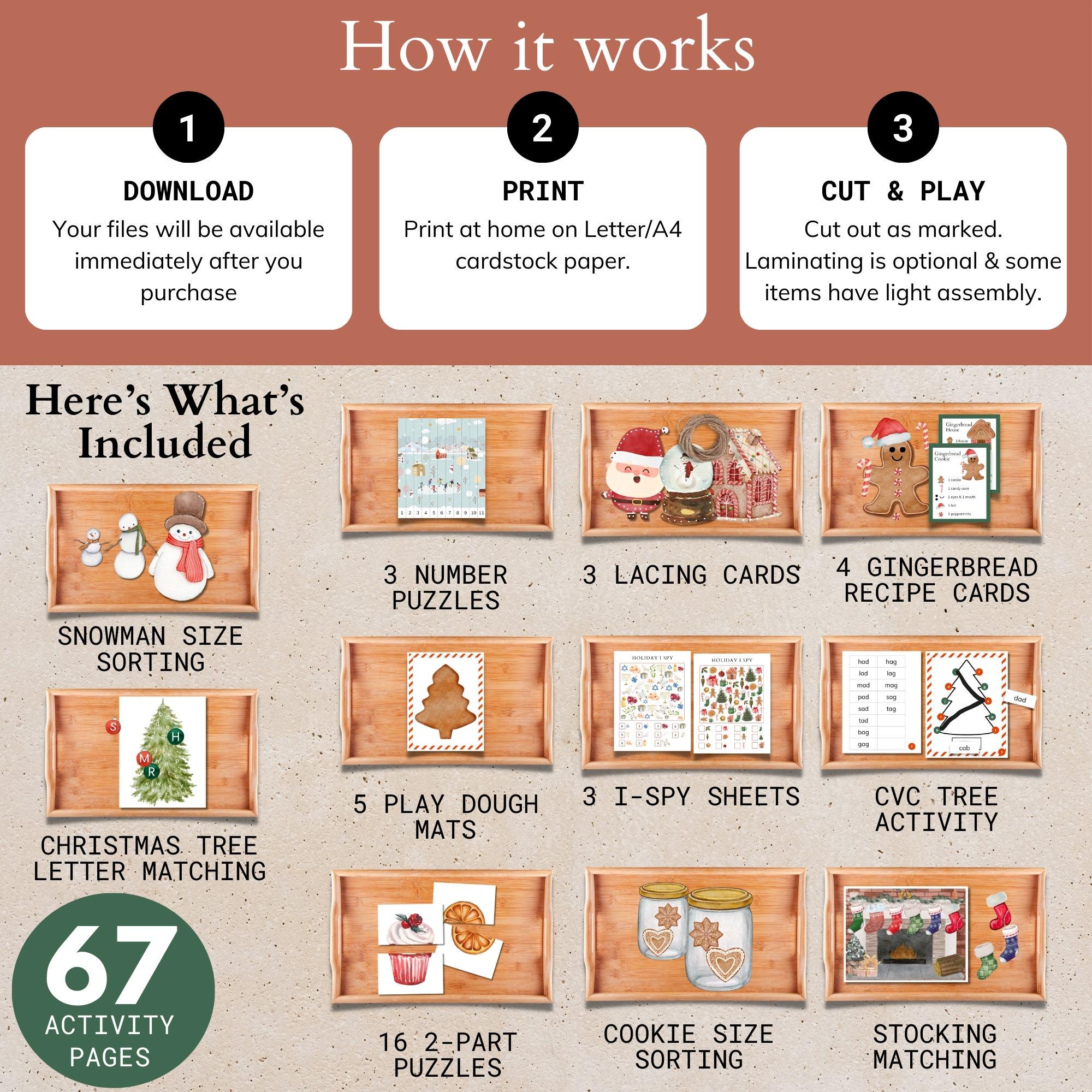 Christmas Unit Study Homeschool, I Spy Christmas Morning Basket ...