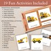 Construction Vehicle Flashcard Printable, Montessori 3 Part Cards for ...