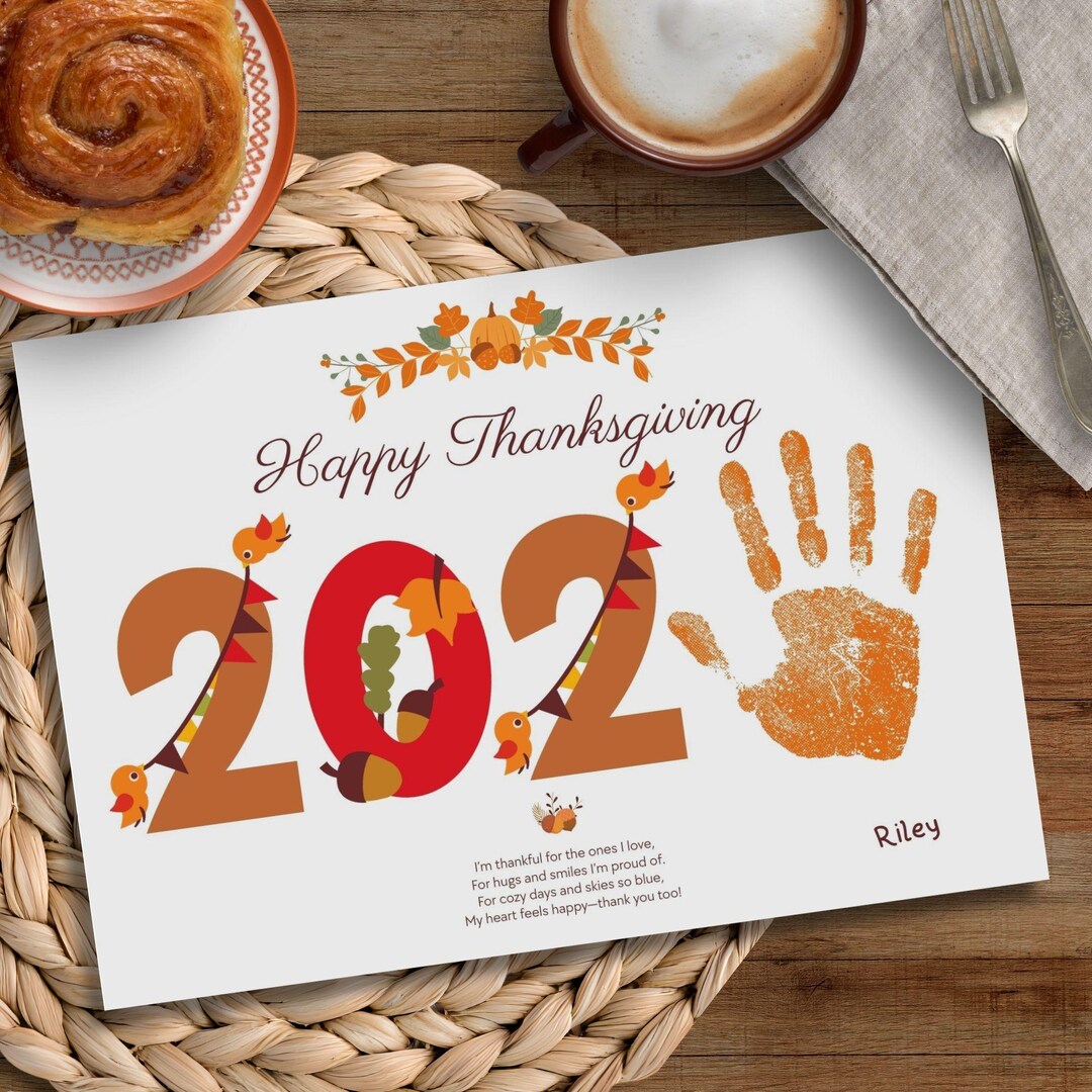 Happy Thanksgiving Handprint Craft 2025 Kid, Thanksgiving Handprint ...