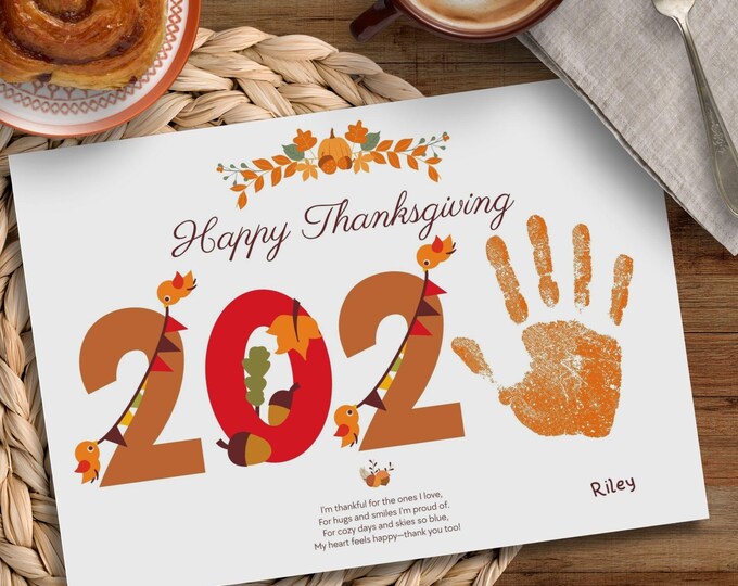 Thanksgiving Handprint Craft 2025 Thanksgiving Handprint Keepsake ...