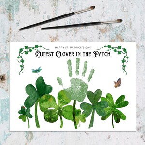 Cutest Clover in the Patch Handprint Craft Template for Kindergarten ...