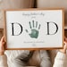Personalized Fathers Day Handprint Craft for Dad Printable, Unique ...