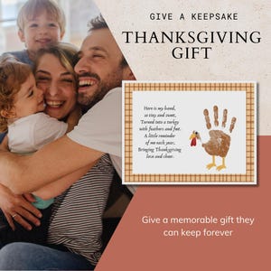 Thanksgiving Handprint Placemat Printable, Turkey Handprint Poem, Fall ...