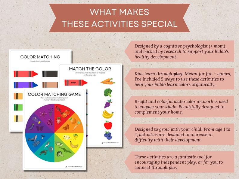 Color Sorting Printable for Toddlers Preschool Colors Busy Book ...