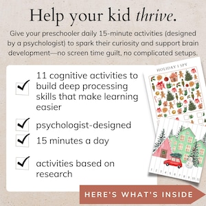 Christmas Unit Study Homeschool, I Spy Christmas Morning Basket ...