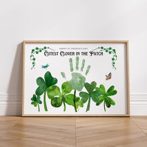 Cutest Clover in the Patch Handprint Craft Template for Kindergarten ...