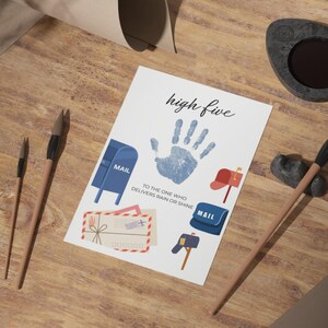 Handprint Craft Mail Carrier Printable, Community Helpers Activities ...