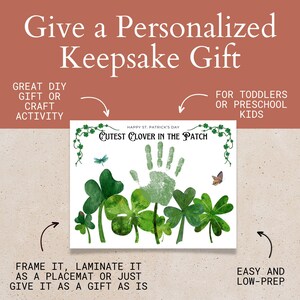 Cutest Clover in the Patch Handprint Craft Template for Kindergarten ...