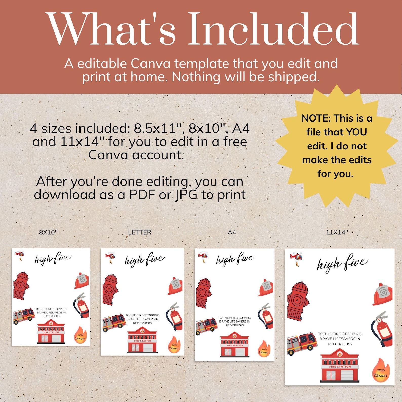 Firefighter Handprint Craft Preschool Fire Safety Week, Community ...