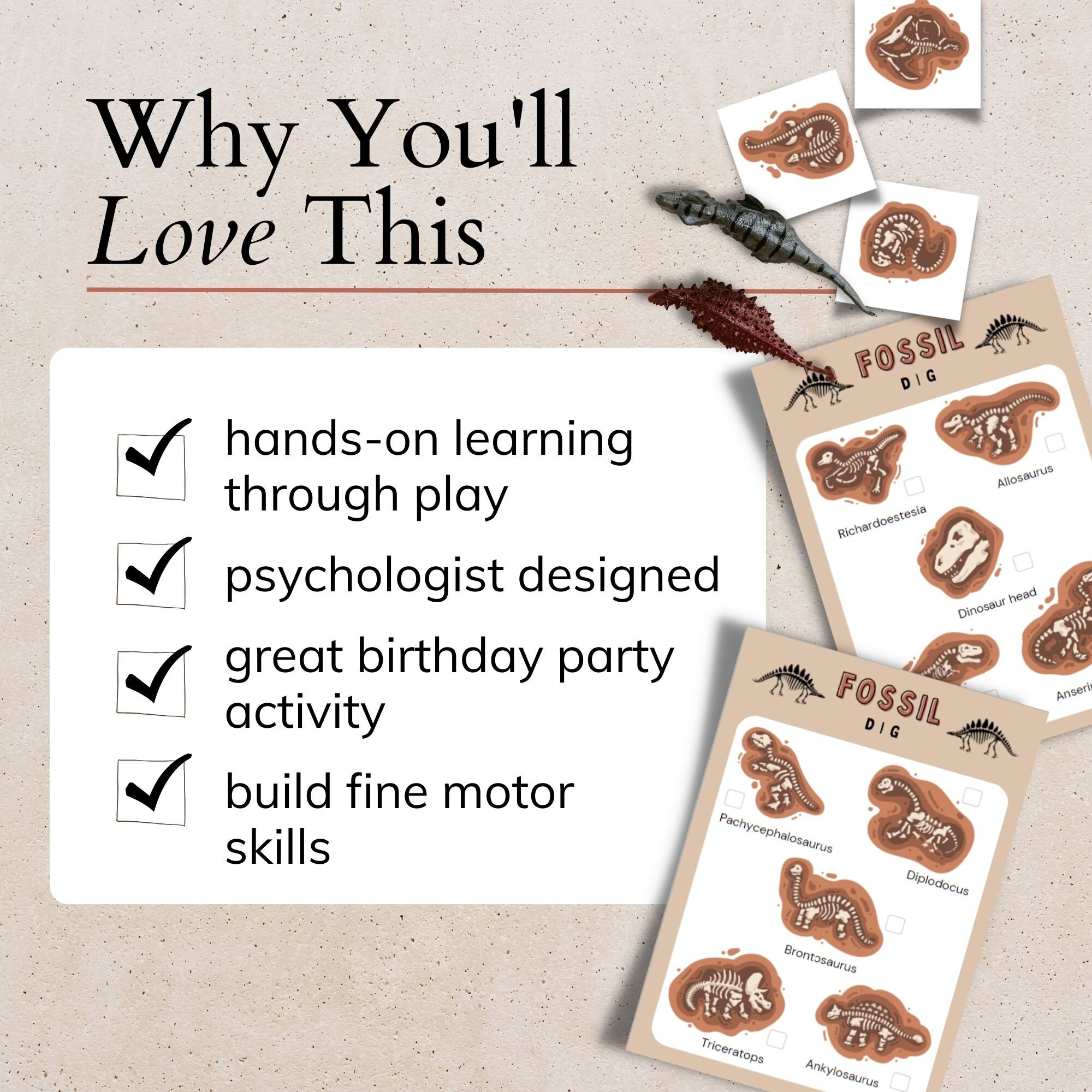 Dinosaur Scavenger Hunt for Kid Indoor, Preschool Sensory Bin Printable ...