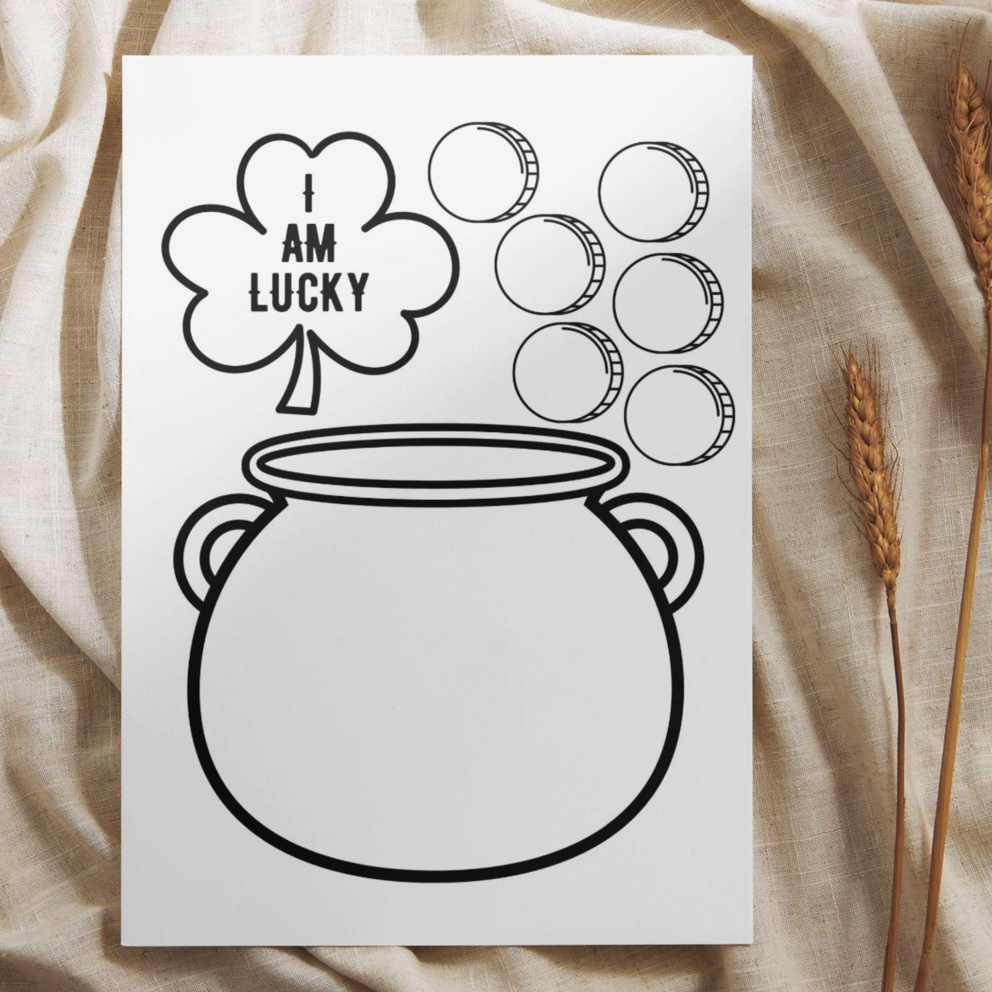 Pot of Gold Craft Printable, Easy St Patricks Day Craft for Kids ...