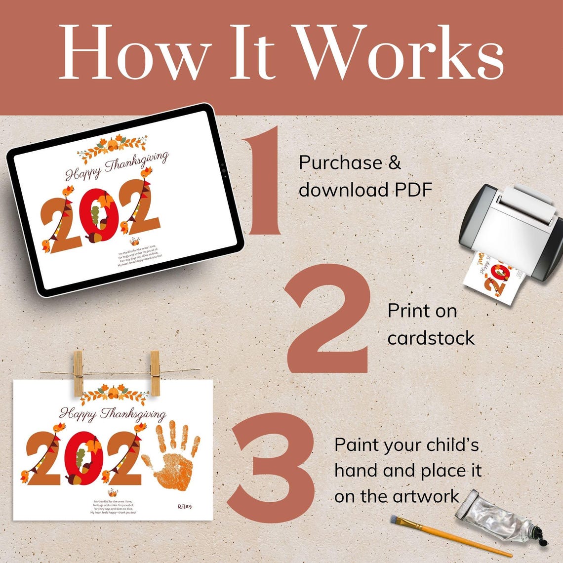 Happy Thanksgiving Handprint Craft 2025 Kid, Thanksgiving Handprint ...