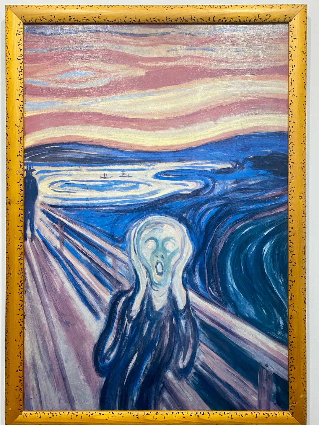 Framed Canvas Transfer of "the Scream" by Edvard Munch - Etsy