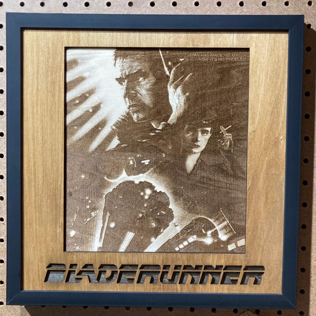 Blade Runner Wood Engraving and Laser Cut Framed Art - Etsy