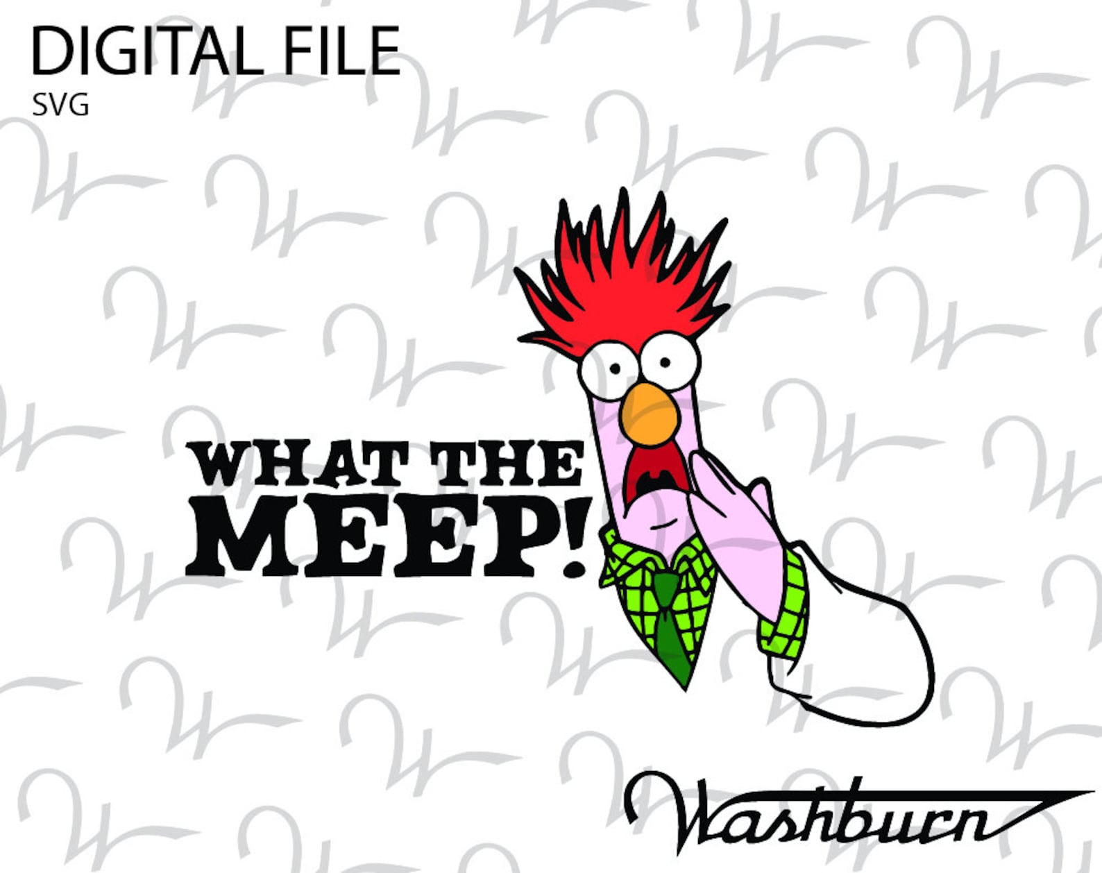 Muppets Beaker "what the Meep!" SVG File - Instant Download - Etsy