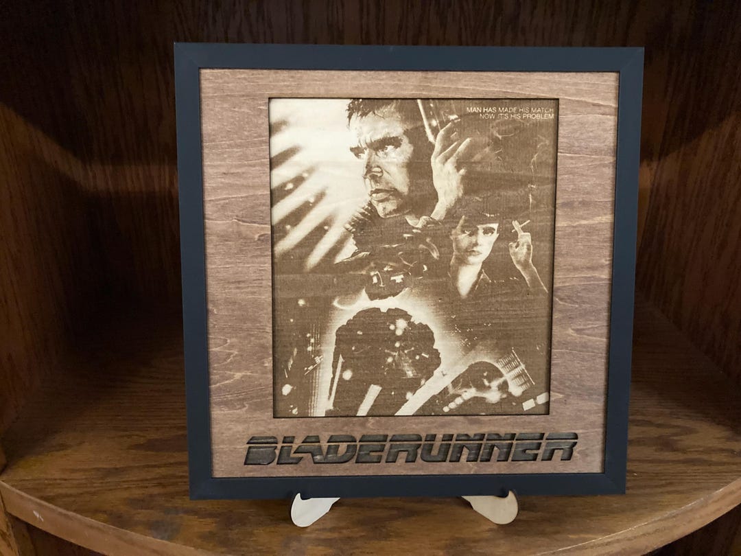 Blade Runner Wood Engraving and Laser Cut Framed Art - Etsy