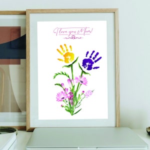 Mothers Day Handprint Printable, Mothers Day Handprint Art Printable ...