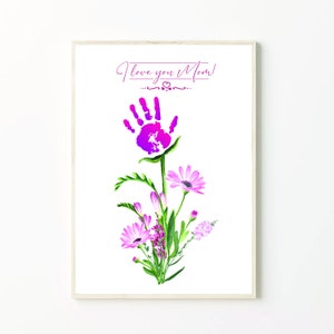 Mothers Day Handprint Printable, Mothers Day Handprint Art Printable ...