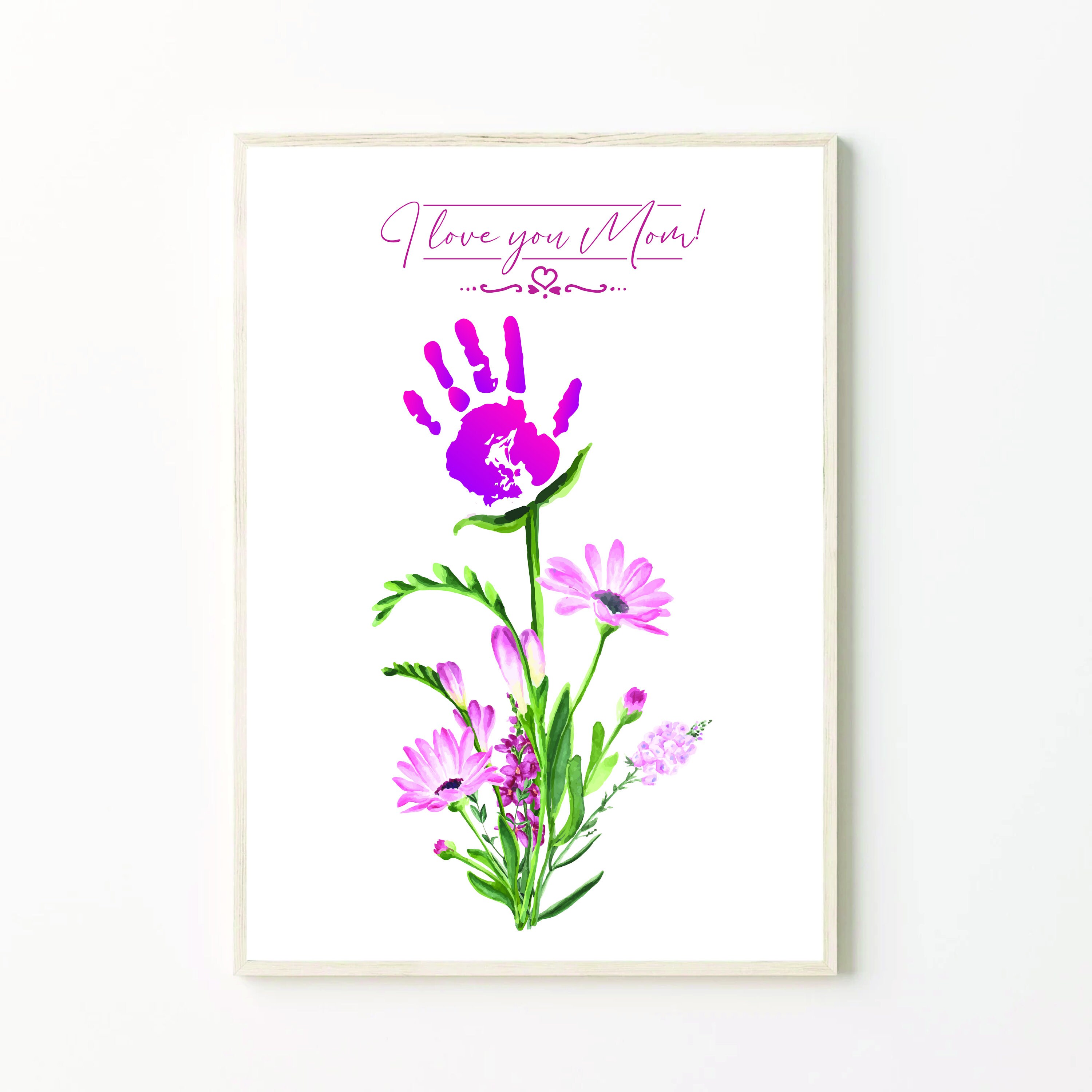 Mothers Day Handprint Printable Mothers Day Handprint Art - Etsy
