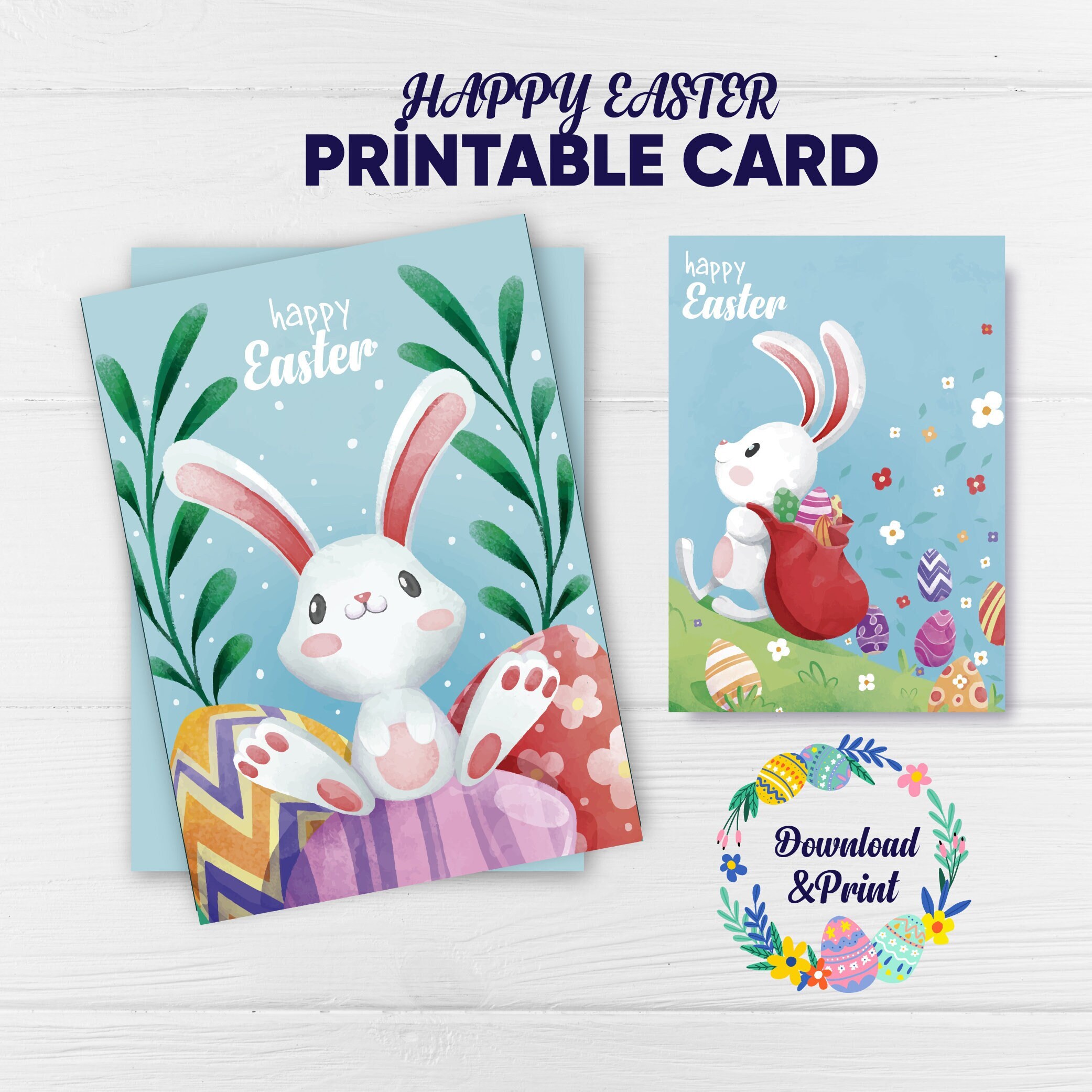Happy Easter Printable Card / Printable Easter Card / Easter Card ...