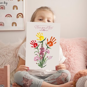 Mothers Day Handprint Printable, Mothers Day Handprint Art Printable ...