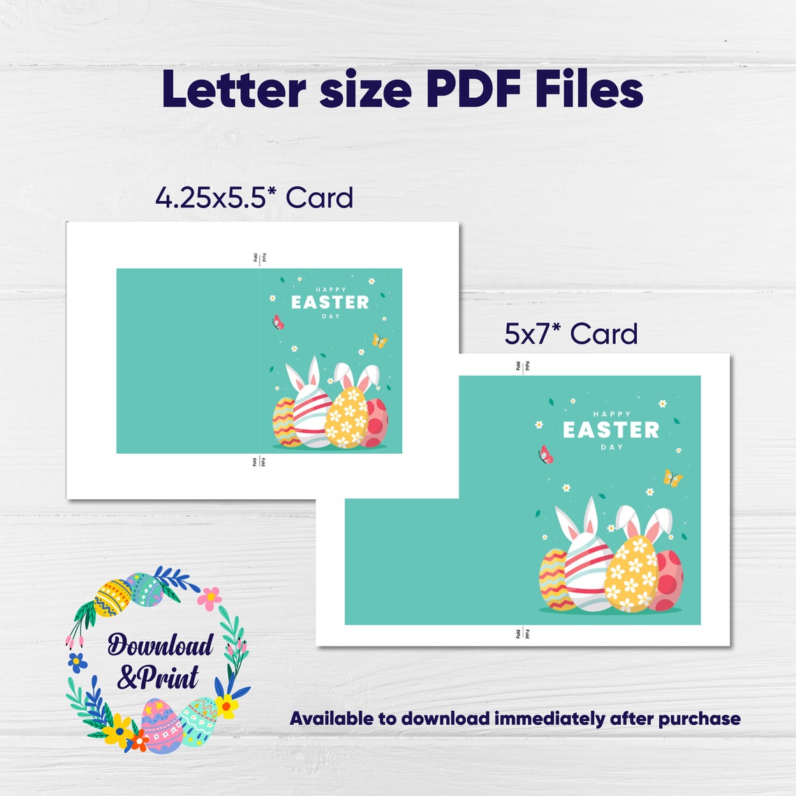 Happy Easter Printable Card / Printable Easter Card / Easter Card ...