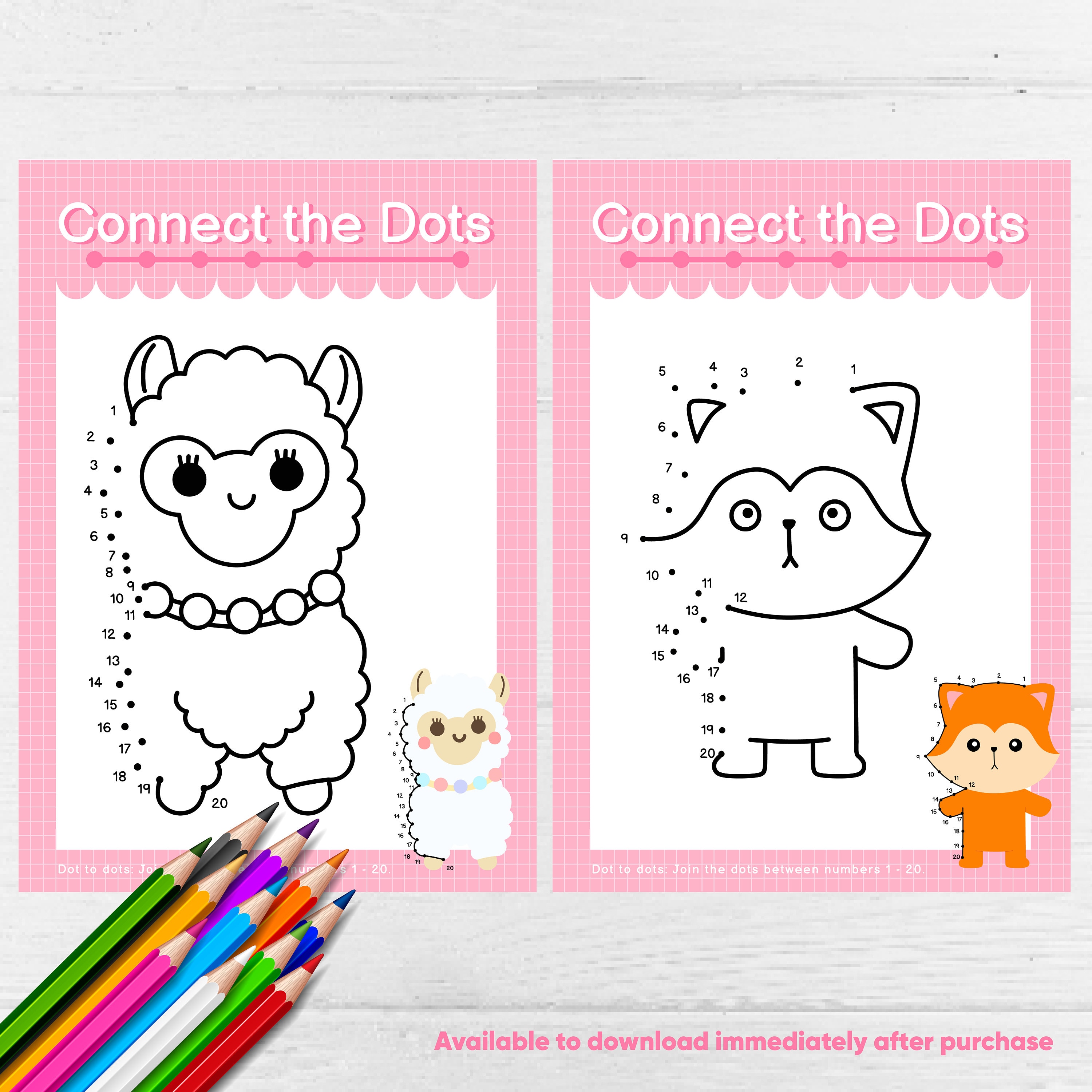 Children Worksheets Printable, Dot to Dot Printable Book for Kids ...