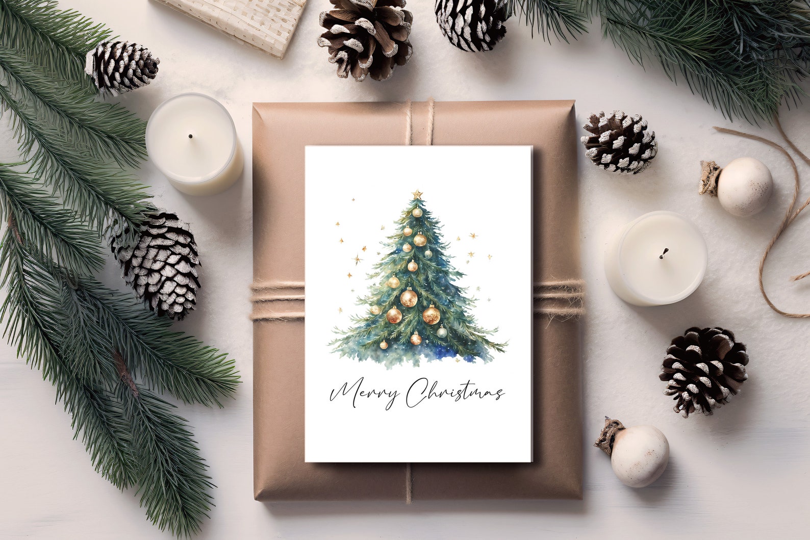 Printable Christmas Tree Card, Printable Christmas Gift Card Holder ...