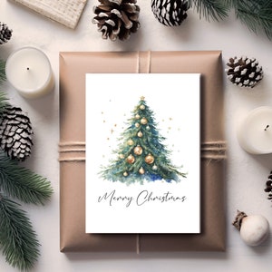 Printable Christmas Tree Card, Printable Christmas Gift Card Holder ...