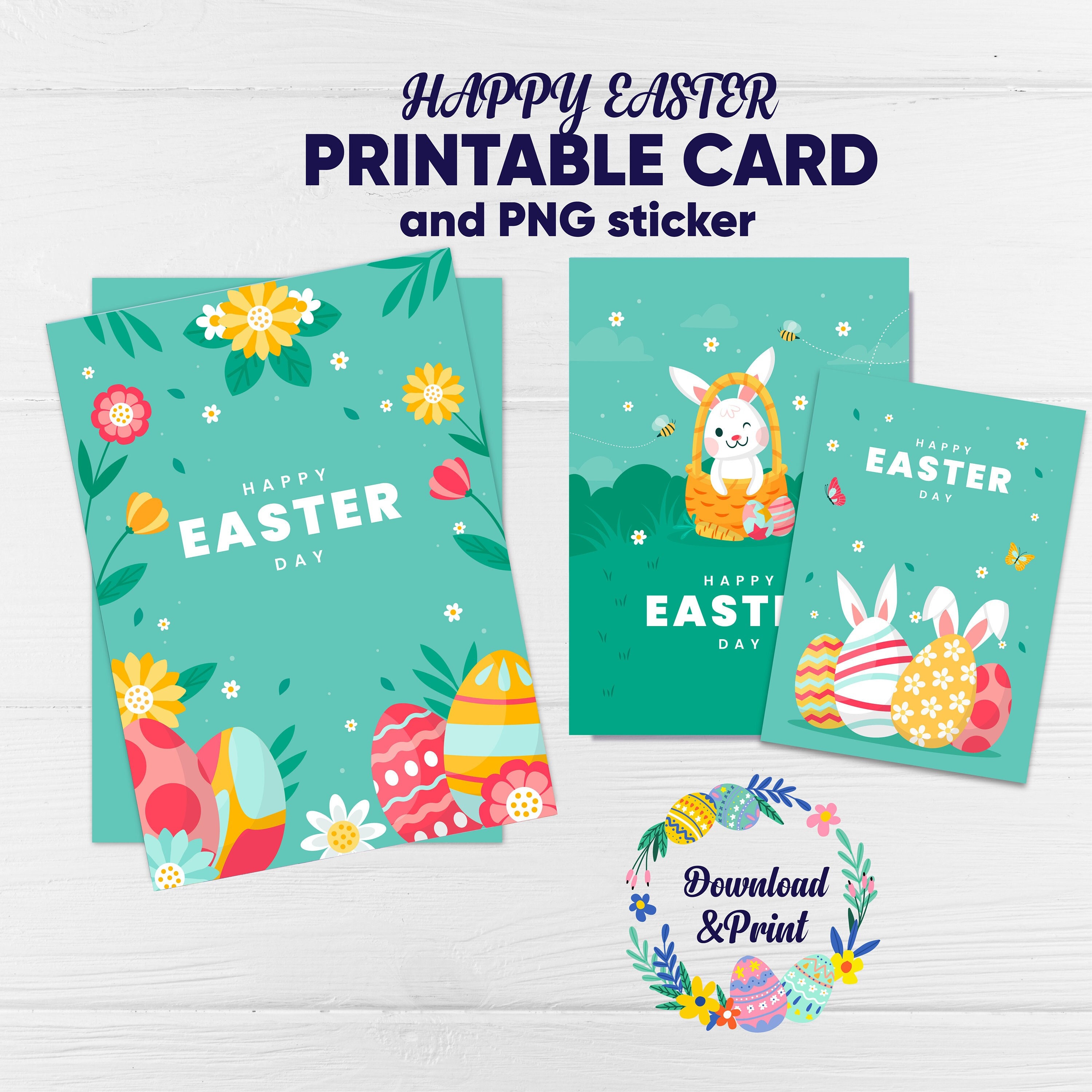 Happy Easter Printable Card / Printable Easter Card / Easter Card ...